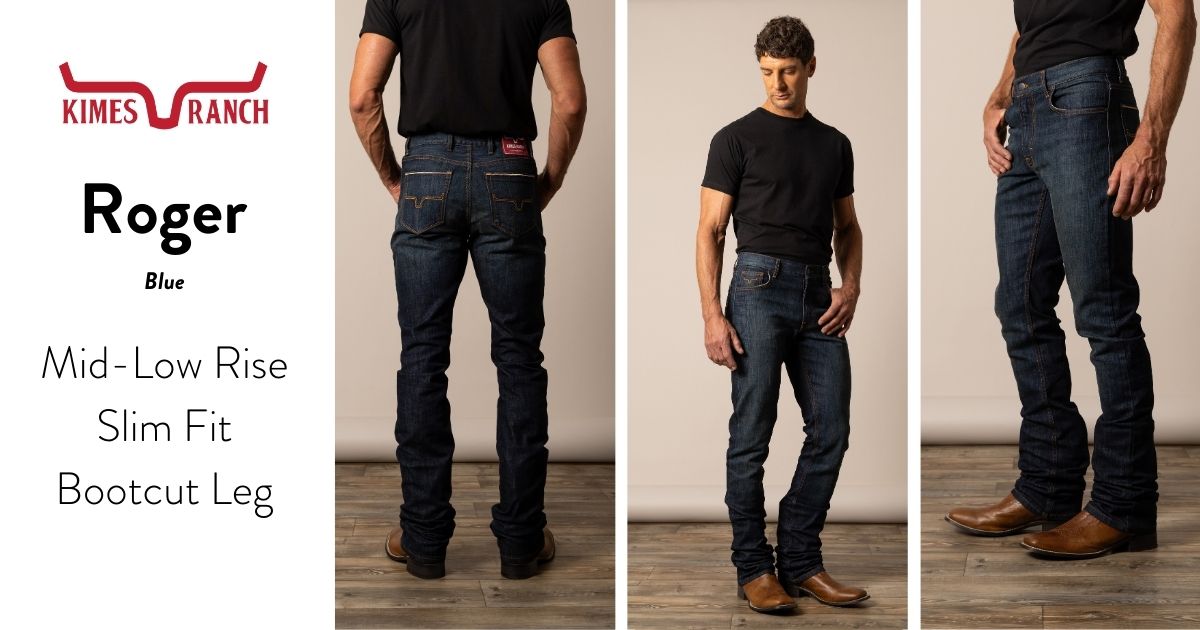 Roger Kimes Ranch Men's Jeans | Mid-Low Rise Slim Fit