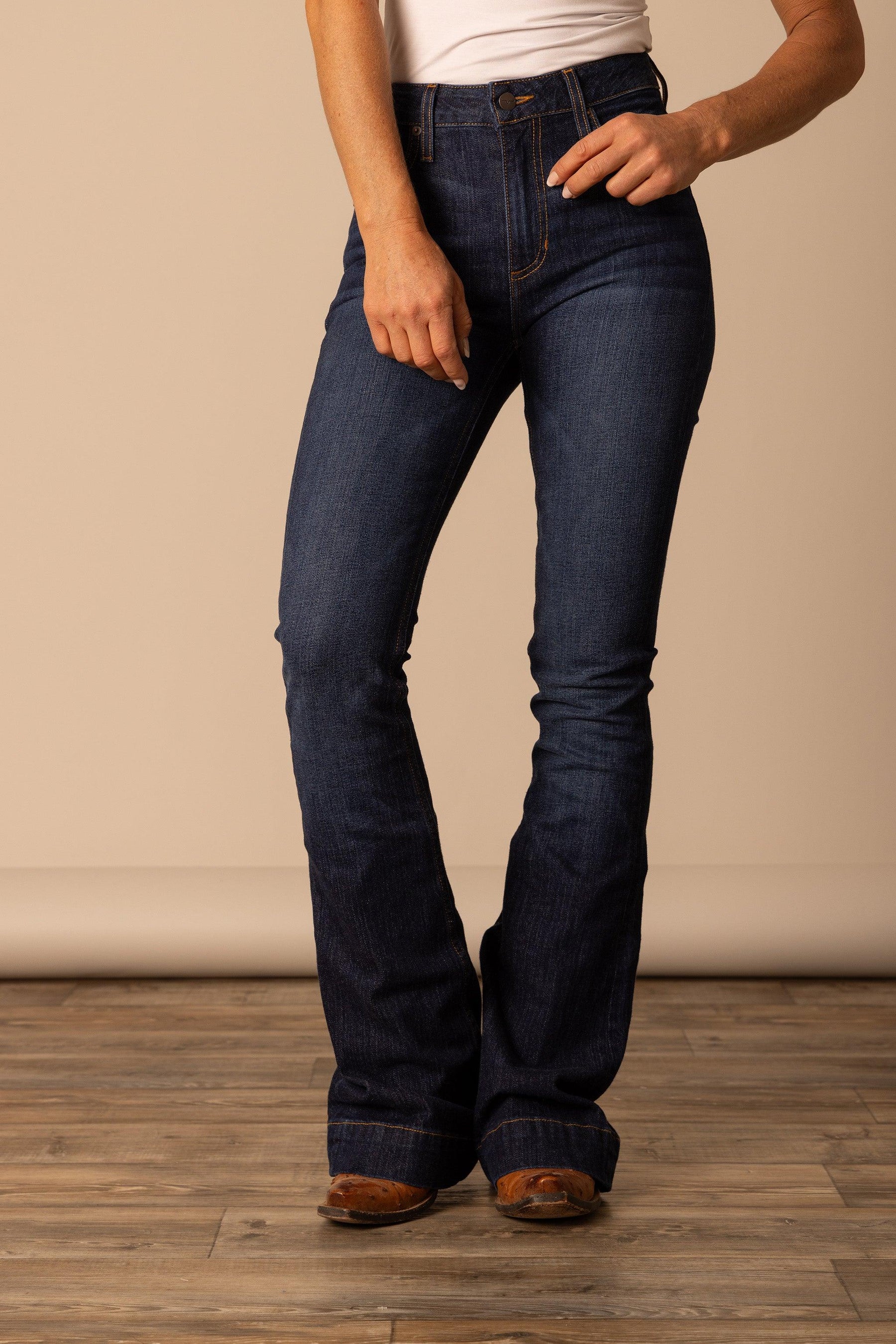 Jennifer | Women's High Rise Flare Jean | Kimes Ranch