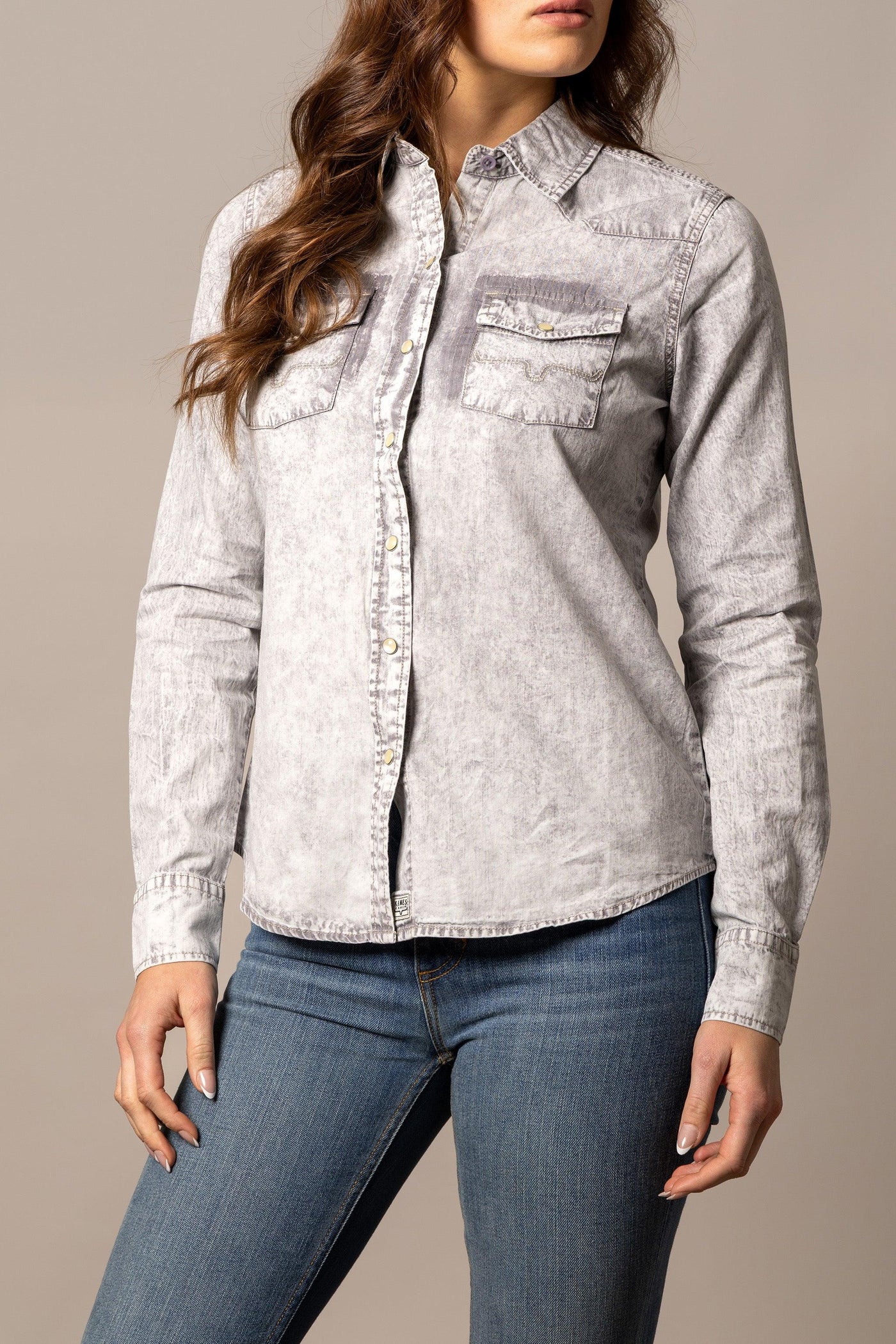 KC Tencel Top | Women's Tencel Western Shirt | Kimes Ranch