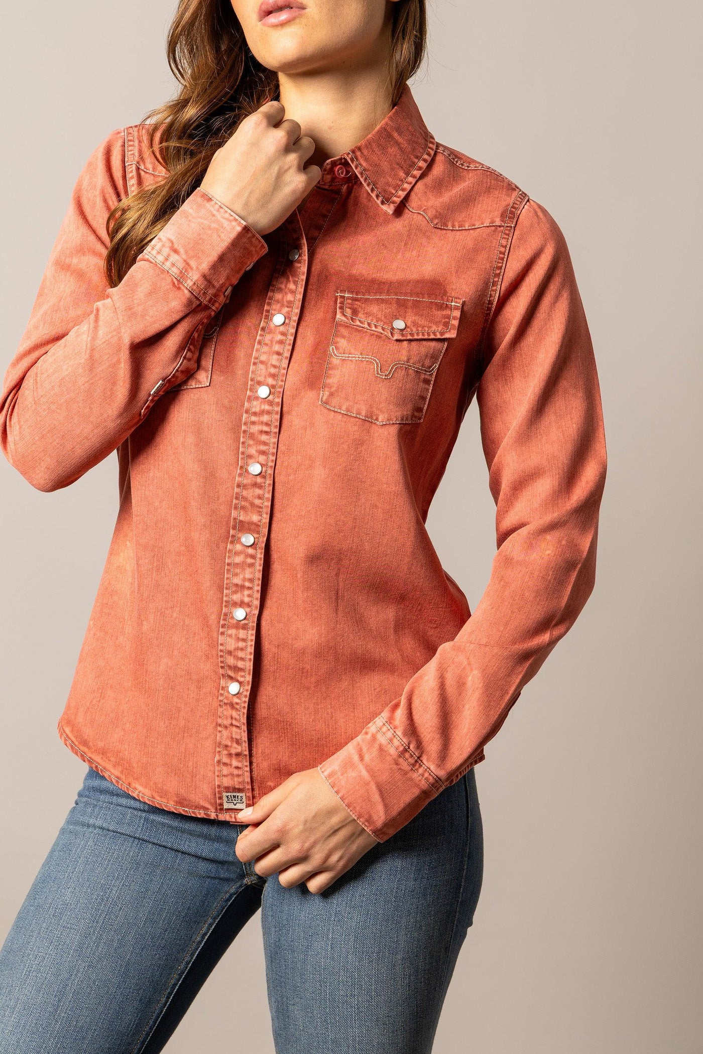 KC Tencel Top | Women's Tencel Western Shirt | Kimes Ranch