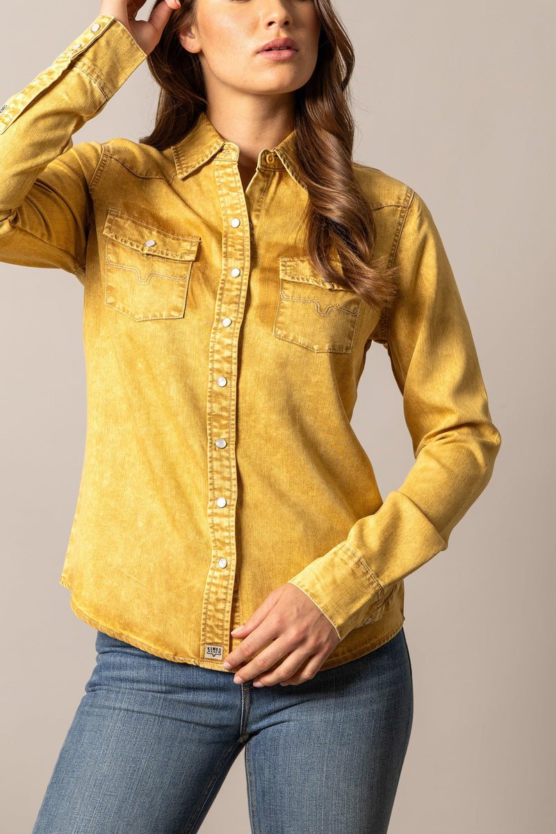 KC Tencel Top | Women's Tencel Western Shirt | Kimes Ranch