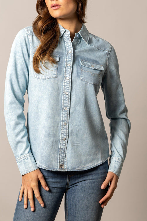 KC Tencel Top | Women's Tencel Western Shirt | Kimes Ranch