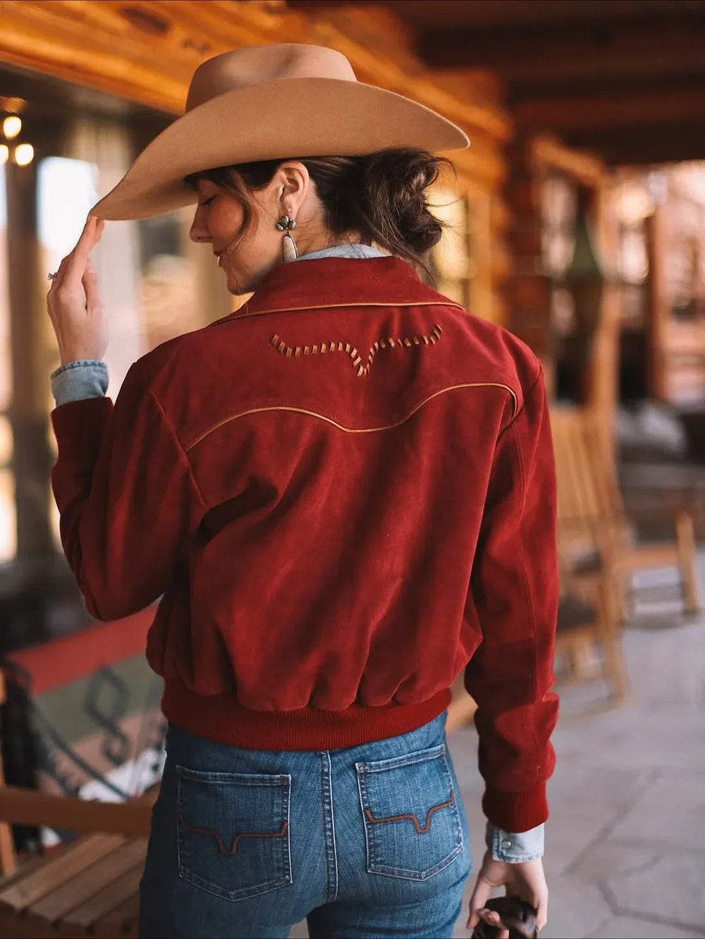 KR x Western & Co. Suede Bomber Jacket | Limited Edition | Kimes Ranch