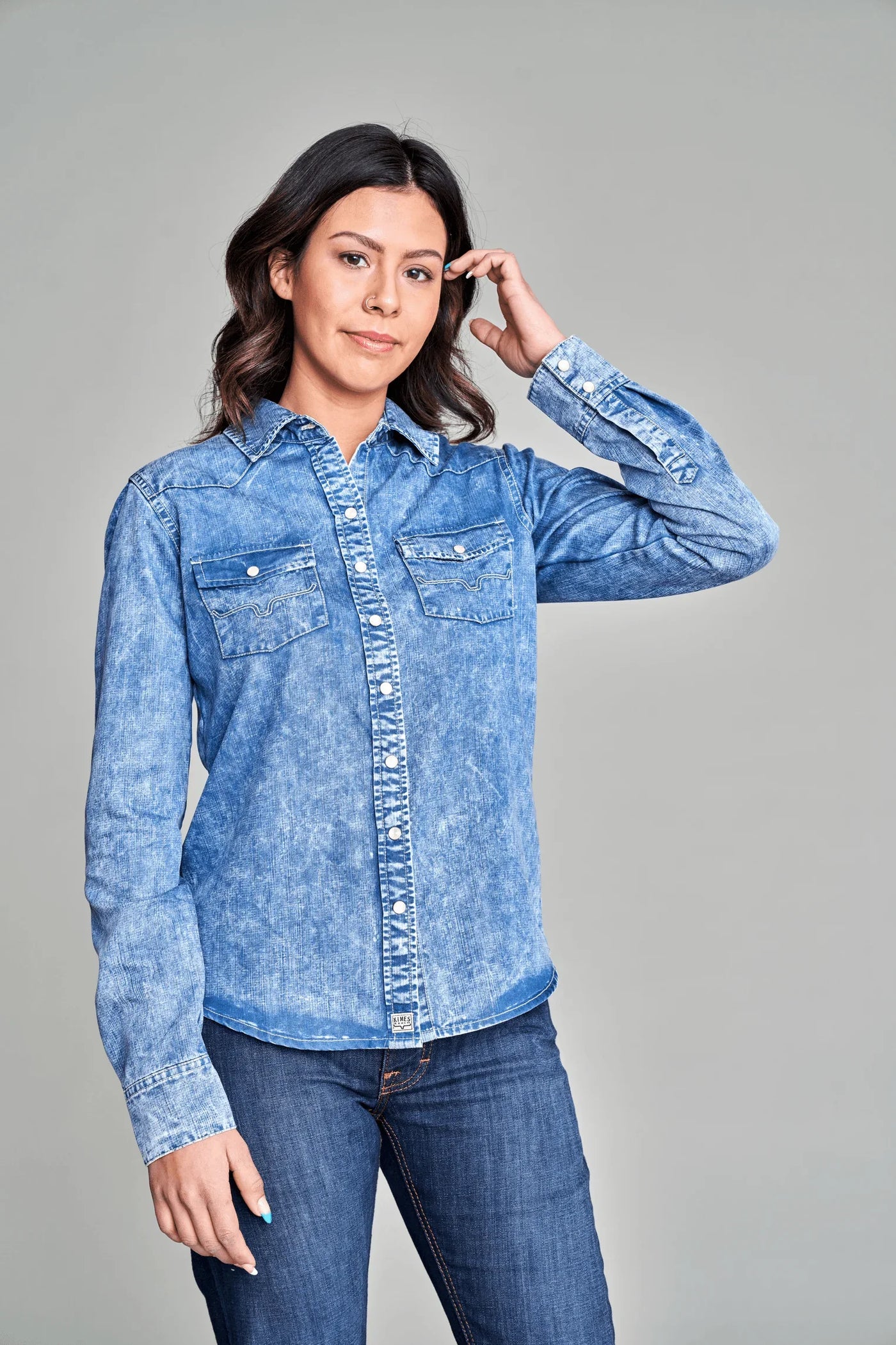 KC Tencel Top | Women's Tencel Western Shirt | Kimes Ranch
